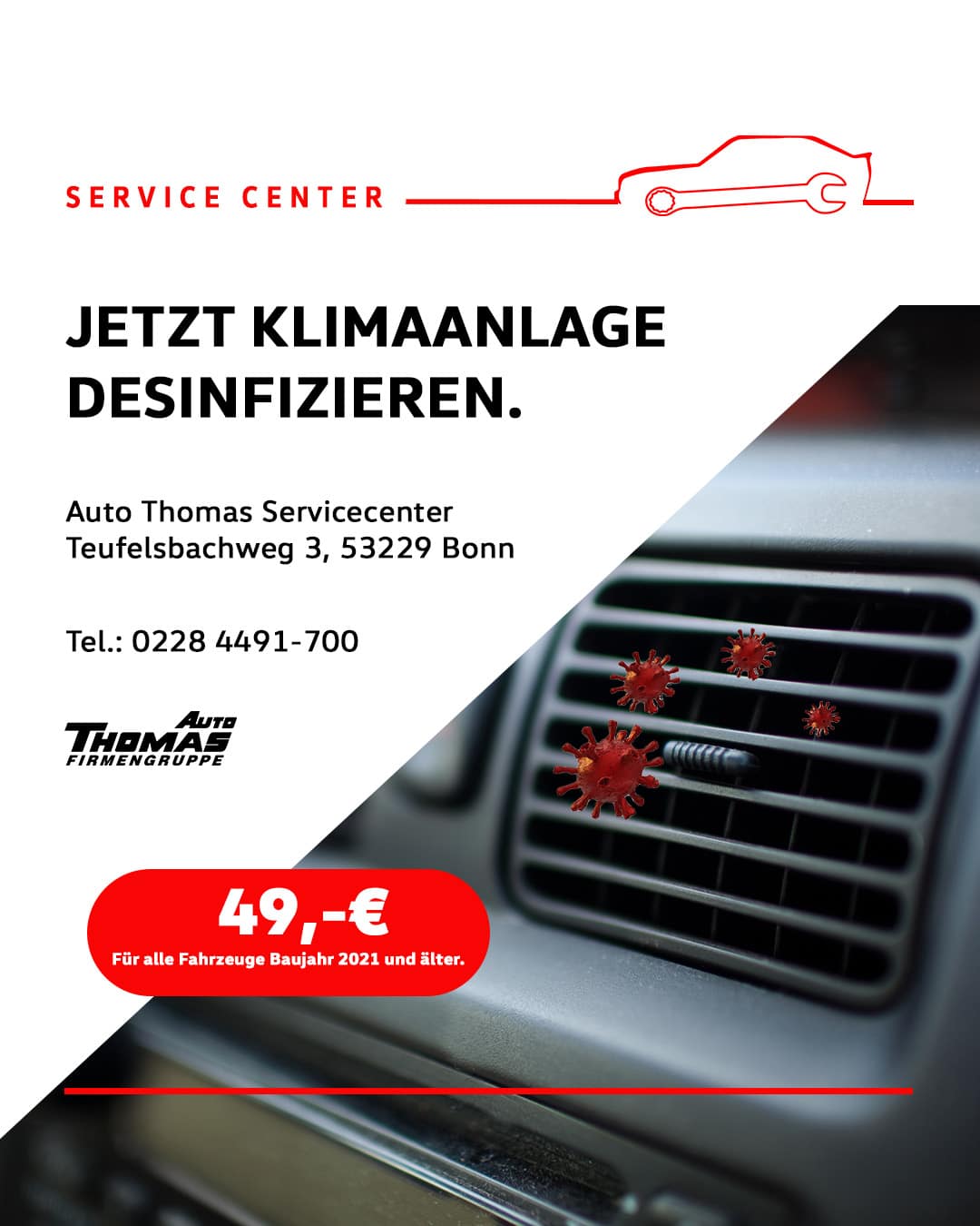 SERVICE CENTER - freie Werkstatt - Auto Thomas Firmengruppe